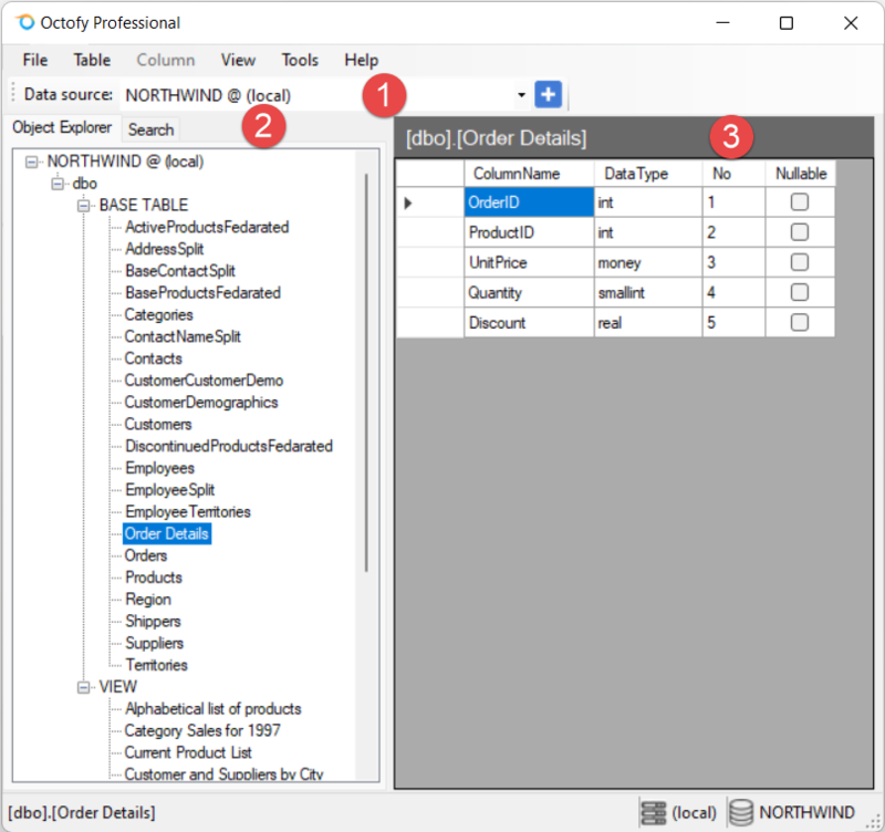 Help:Octofy: Main window - Sherlock Software